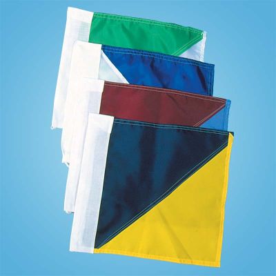 Football Corner Poles & Flags - Single & 2-Colour Flags