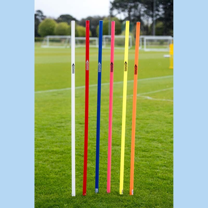 Football Training - 1.7m Adult Slalom Pole Set