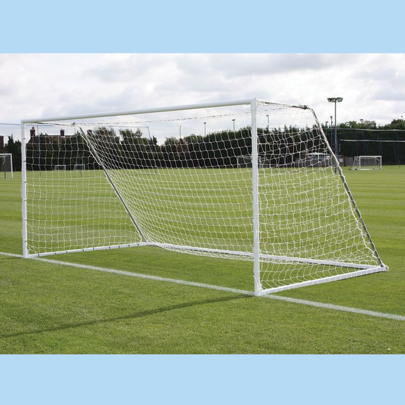 Freestanding 9v9 Heavyweight Steel Football Goals (Pair)