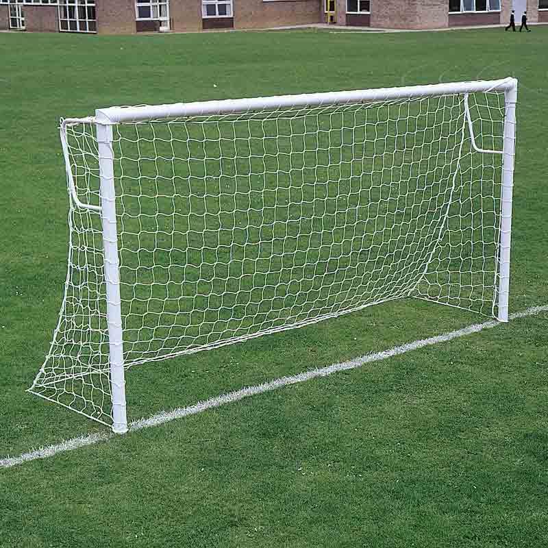 76mm Steel Mini Soccer Goals Pack c/w Net Supports & Nets
