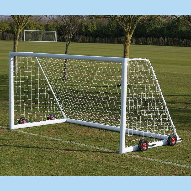 3.66m x 1.83m Mini Soccer 4G Weighted Football Portagoals Pack with Nets