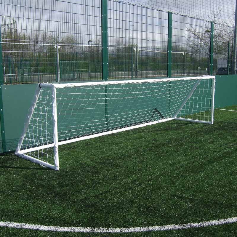 4.88m Heavy Duty Steel 5-a-side Goals Pack c/w Nets