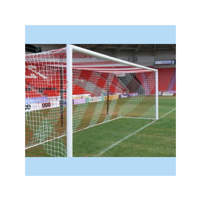 Full Size Box Shape 2-Colour Football Nets (4mm, Pair)
