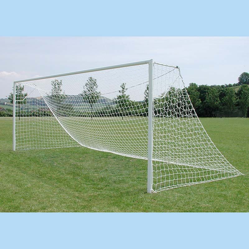 Pair of 76mm Steel Socketed 9v9 Football Goals