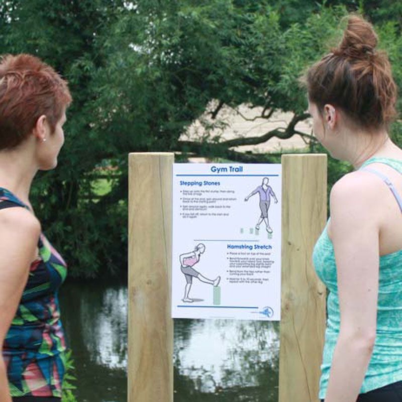 Gym Trail Equipment - Instructional Sign Artwork
