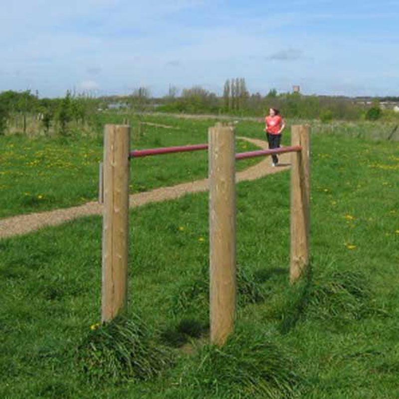 Timber Fitness Trails / Trim Trails - Parallel Bars (Dips)