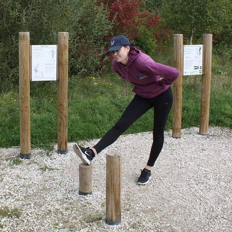 Gym Trail - Pair of Hamstring Stretch Posts