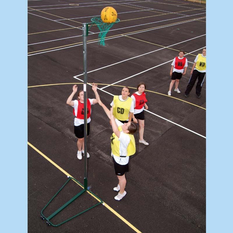 NB1A Wheelaway Netball Posts (Pair / 3 Adjustable Heights)