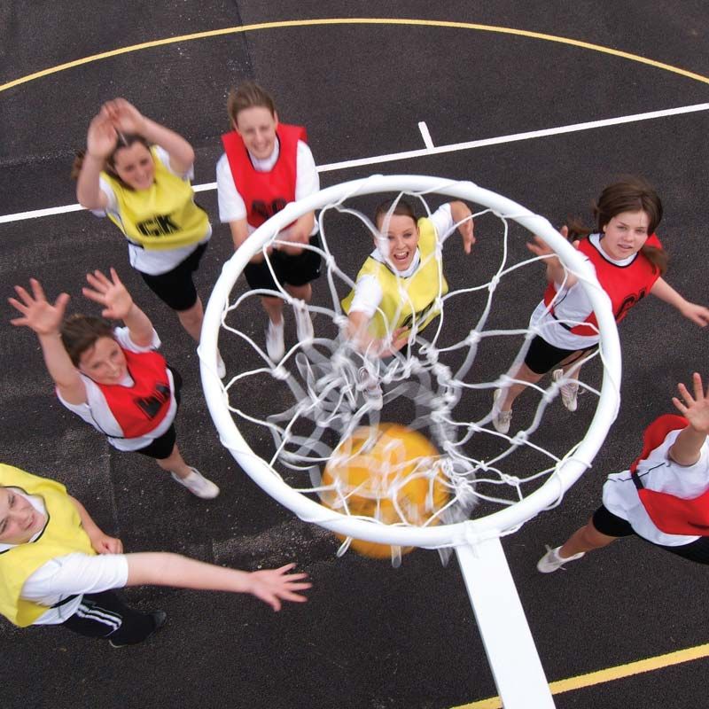 White Competition Netball Nets - INF Specification (Pair)