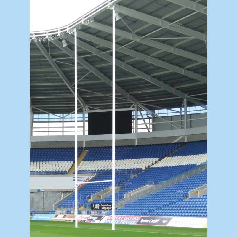 Harrod Sport - 11m Hinged Aluminium Rugby Posts