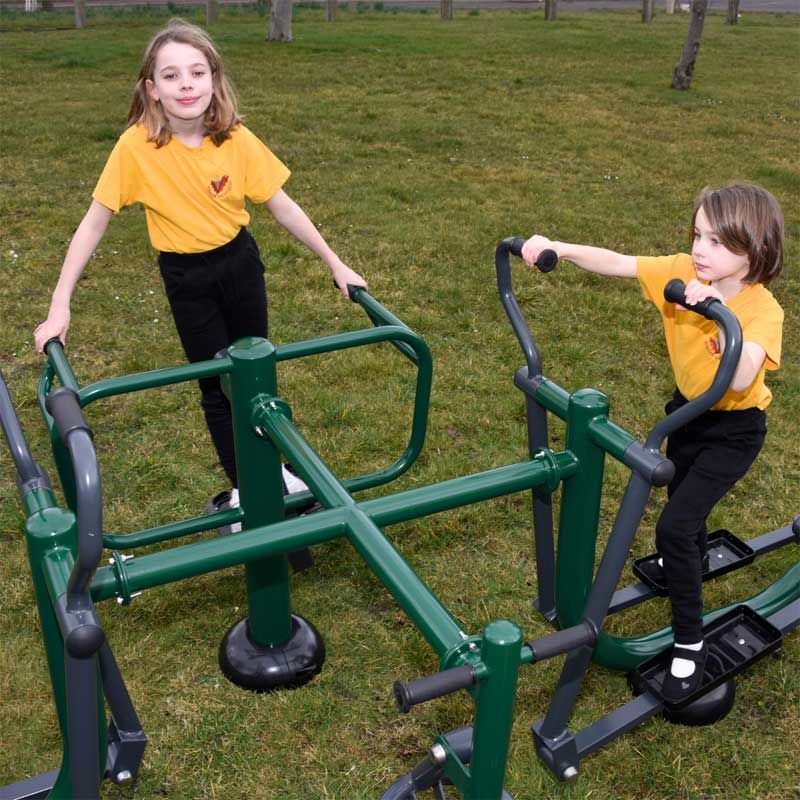 Children's Spacesaver Outdoor Steel Multi-Gym