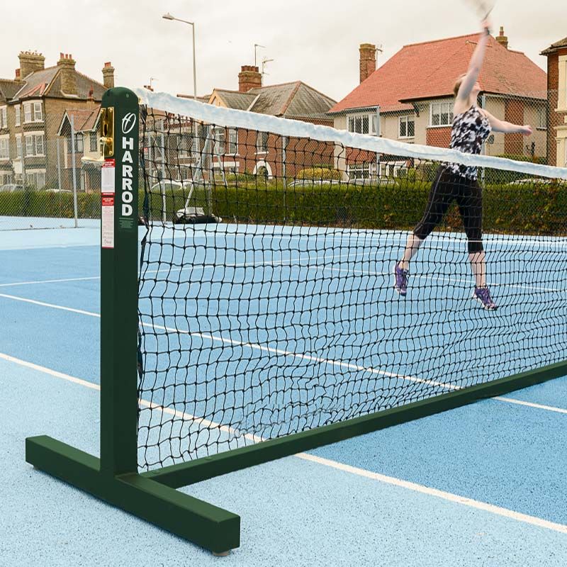 Harrod Sport - Freestanding Steel Tennis Posts (Green)