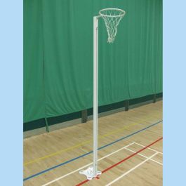 Harrod Sport Floor Fixed International Aluminium Netball Posts