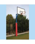 Cantilever Steel Basketball Goals (Pair / Steel Backboards)