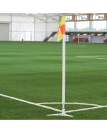 Corner Poles | Pro Flex 50mm White Corner Pole with Flag | Harrod UK