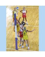 White 80mm Competition Netball Post Protectors | Harrod UK