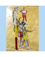 White 80mm Competition Netball Post Protectors | Harrod UK