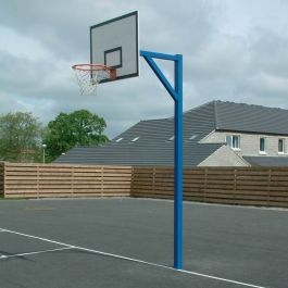 Heavy Duty Socketed Basketball Goals (Pair/Steel Practice Backboards)