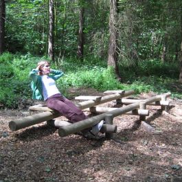 Timber Fitness Trails / Trim Trails - Bench Sit-Ups