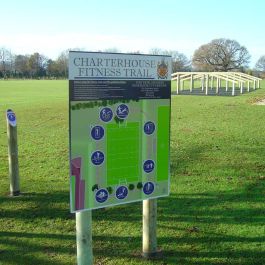Fitness Trail Signage - Reinforced Aluminium Trail Data Board