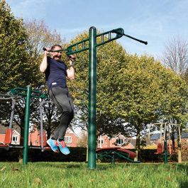 Steel Outdoor Gym Equipment - Double Pull-Up